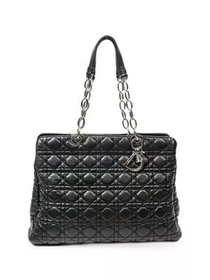 Dior Cannage Soft Tote Bag - Black