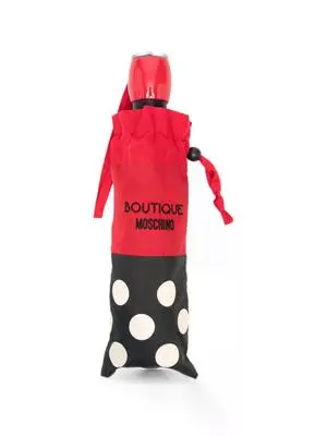 Moschino 2000s Polka-dot Umbrella - Red