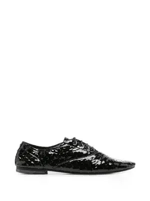 Saint Laurent 2010s Patent-leather Derby Shoes - Black