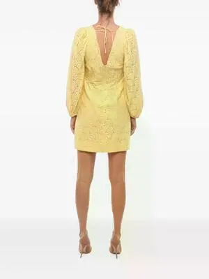 SAMSOE SAMSOE Ana Lace Puff-sleeve Mini Dress