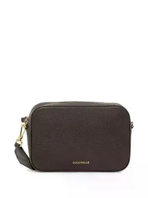 COCCINELLE Small Tebe Grained Leather Shoulder Bag - Brown