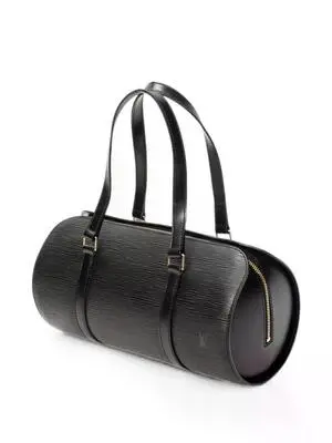 LOUIS VUITTON Soufflot Épi Tote Bag - Black