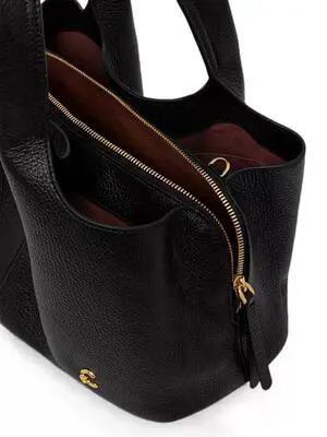 COCCINELLE Grained Leather Tote Bag