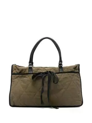 Marni 2011 Quilted Bow-detail Tote Bag - Green