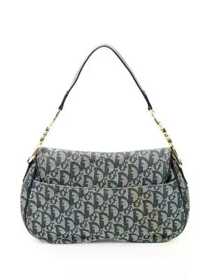 Dior Trotter Double Saddle Shoulder Bag - Blue