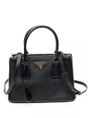 Prada Small Galleria Double-zip Tote Bag - Black