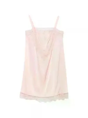 Simone Rocha Lace-trim Mini Dress - Pink