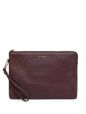 COCCINELLE Leather Clutch Bag - Red