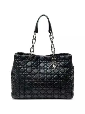 Dior Medium Quilted Tote Bag - Black