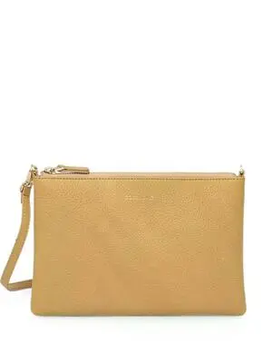COCCINELLE Mini Grained Leather Crossbody Bag - Yellow