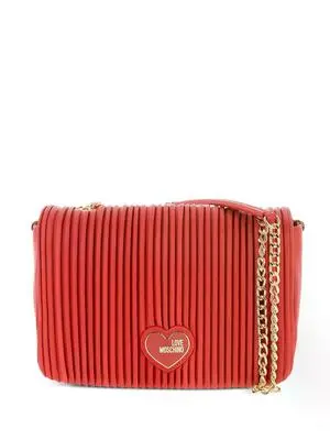 Moschino Patch Crossbody Bag - Red