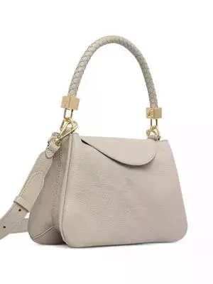 COCCINELLE Braided-handle Leather Tote Bag - Neutrals