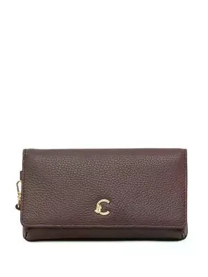 COCCINELLE C-me Logo-plaque Clutch - Brown