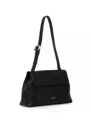 COCCINELLE Grained Leather Foldover Tote Bag