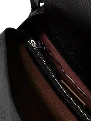 COCCINELLE Grained Leather Foldover Tote Bag