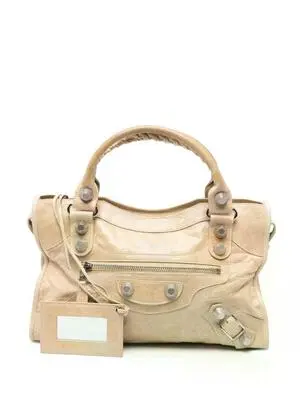 Balenciaga 2000s Le City Leather Tote Bag - Neutrals