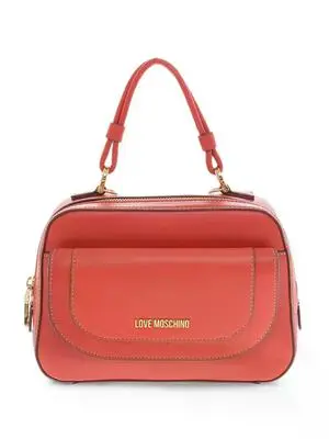 Moschino Logo-plaque Top-handle Tote Bag - Red