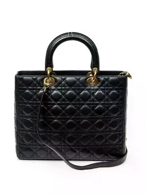 Dior Lady Tote Bag - Black
