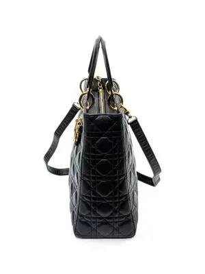 Dior Lady Tote Bag - Black
