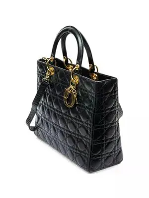 Dior Lady Tote Bag - Black