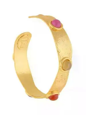 Sylvia Toledano Bianca Gemstone-embellished Hoop Earrings