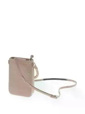 By Far Mini Crocodile-effect Leather Shoulder Bag