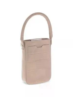 By Far Mini Crocodile-effect Leather Shoulder Bag