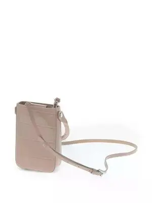 By Far Mini Crocodile-effect Leather Shoulder Bag