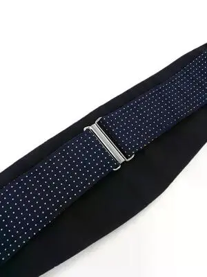 Corneliani Patterned Silk Cummerbund - Blue