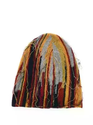 Dsquared2 Abstract Pattern Beanie Hat - Red