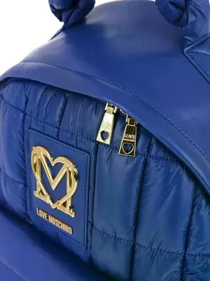 Moschino Quilted Braided-handle Backpack