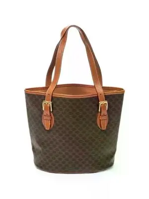 Celine Macadam Bucket Shoulder Bag - Brown