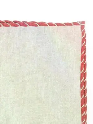 Eleventy Contrast-trim Pocket Square - Neutrals