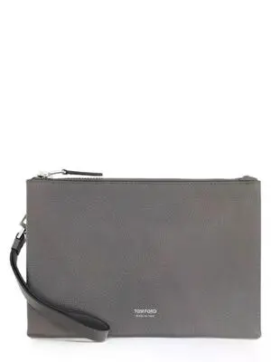 TOM FORD Grained Leather Clutch Bag