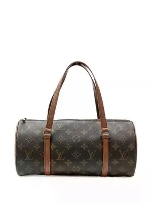 LOUIS VUITTON Papillon Monogram Handbag - Brown