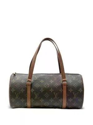 LOUIS VUITTON Papillon Monogram Handbag - Brown