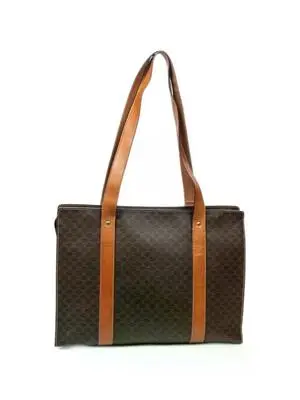 Celine Macadam Pattern Tote Bag - Brown
