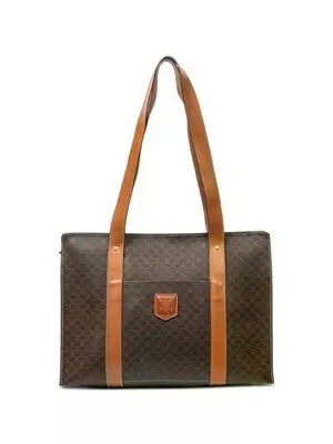 Celine Macadam Pattern Tote Bag - Brown