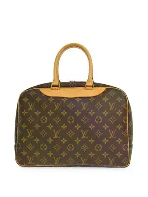 LOUIS VUITTON 1998 Monogram Deauville Handbag - Brown