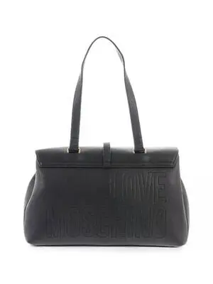 Moschino Logo-embossed Midi Shoulder Bag