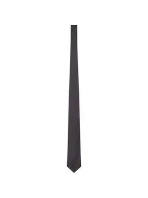 LARDINI Polka-dot Silk Neck Tie - Grey