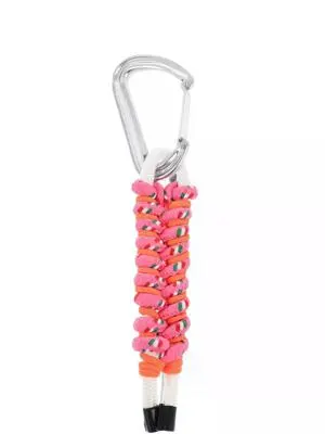 Dsquared2 Maxi-carabiner Braided Keyring - Pink