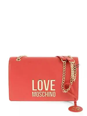 Moschino Logo-plaque Shoulder Bag - Red
