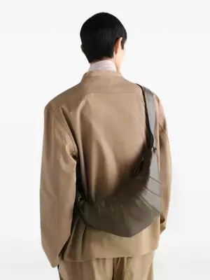 LEMAIRE Medium Croissant Bag In Nappa Lamb Leather - Brown