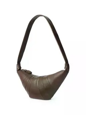 LEMAIRE Medium Croissant Bag In Nappa Lamb Leather - Brown