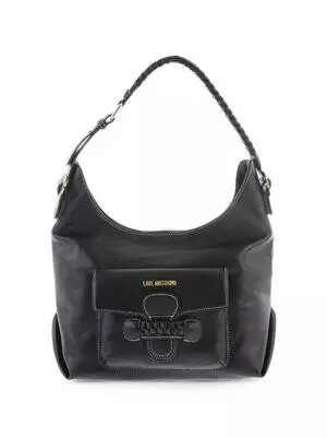 Moschino Braided-handle Love Medium Shoulder Bag