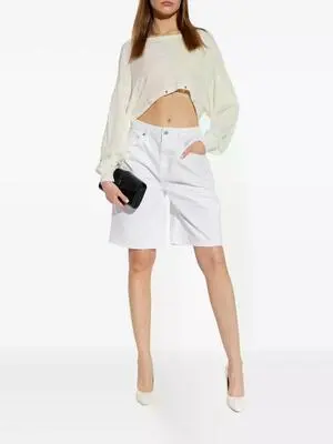 IRO PARIS Destinee Cropped Long-sleeve Sweater
