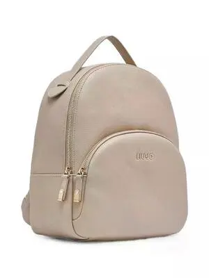 Liu Jo Grained Logo Plaque Backpack