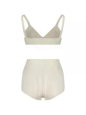 Red Valentino Ribbed-knit Underwear Set