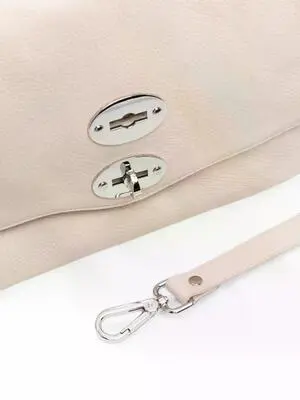 ZANELLATO Postina Stud-embellished Leather Tote Bag - Neutrals
